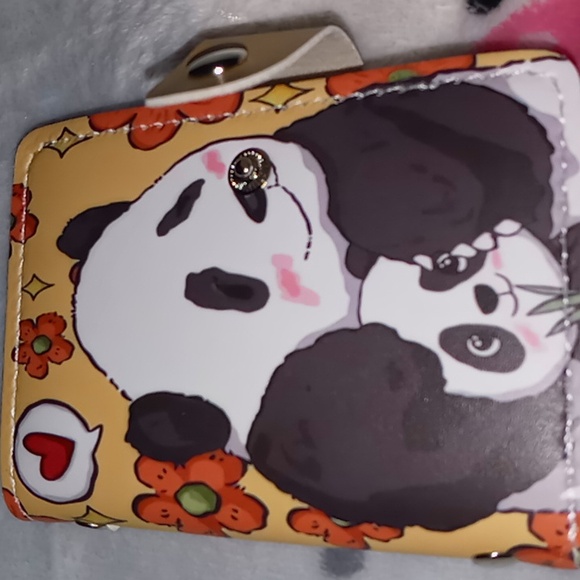 vergan leather | Bags | Panda Cardphone Wallet Rfid Holds 24items ...